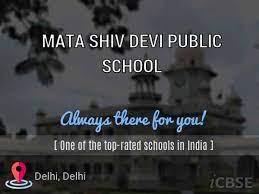 Mata Shiv Devi Public School, North West Delhi: Fees, Reviews ...