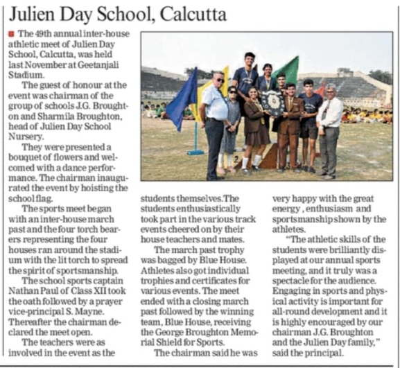 Julien Day School, Kolkata: Admission, Fees, Reviews