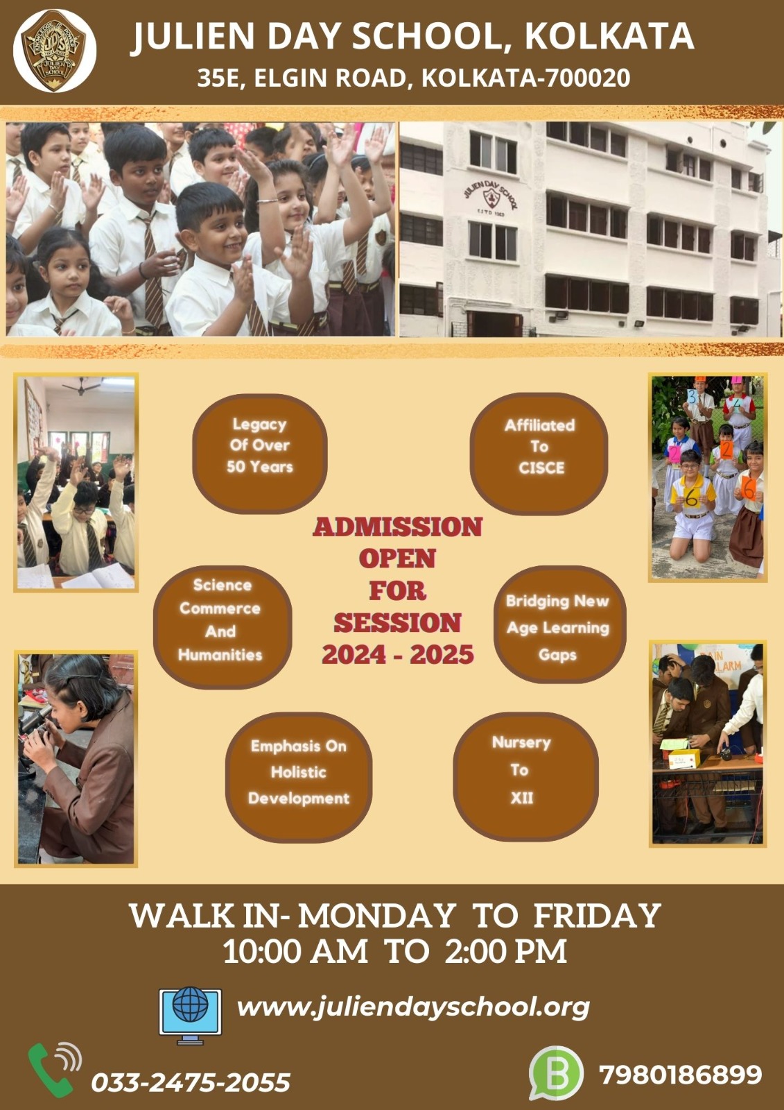 Julien Day School, Kolkata: Fees, Reviews, Admission